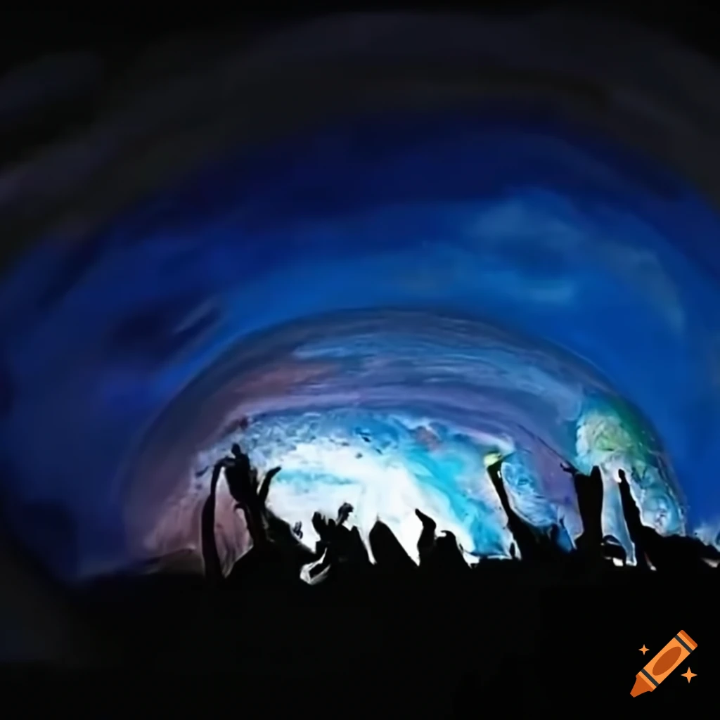 Rap concert on jupiter ai among the clouds on Craiyon