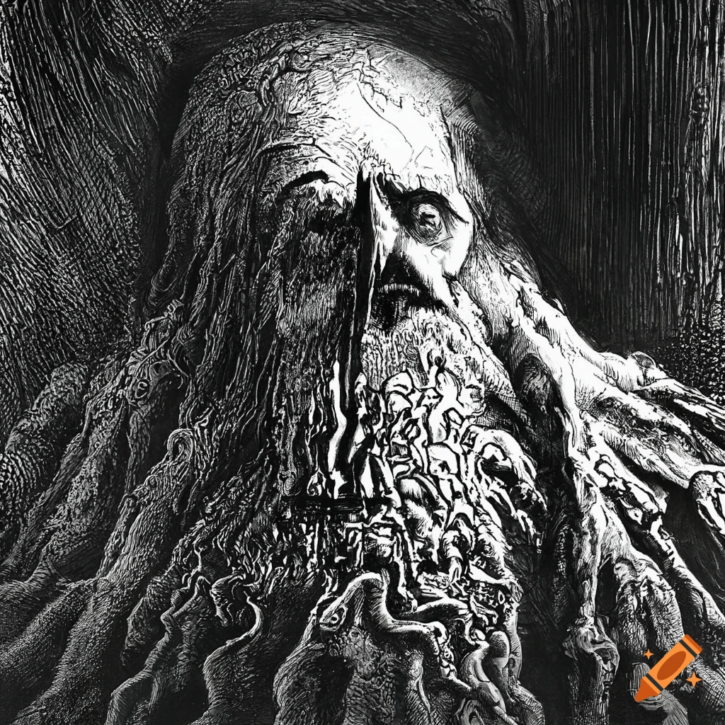 Surreal black and white art inspired by Gustave Dore, Stephen Gammell ...