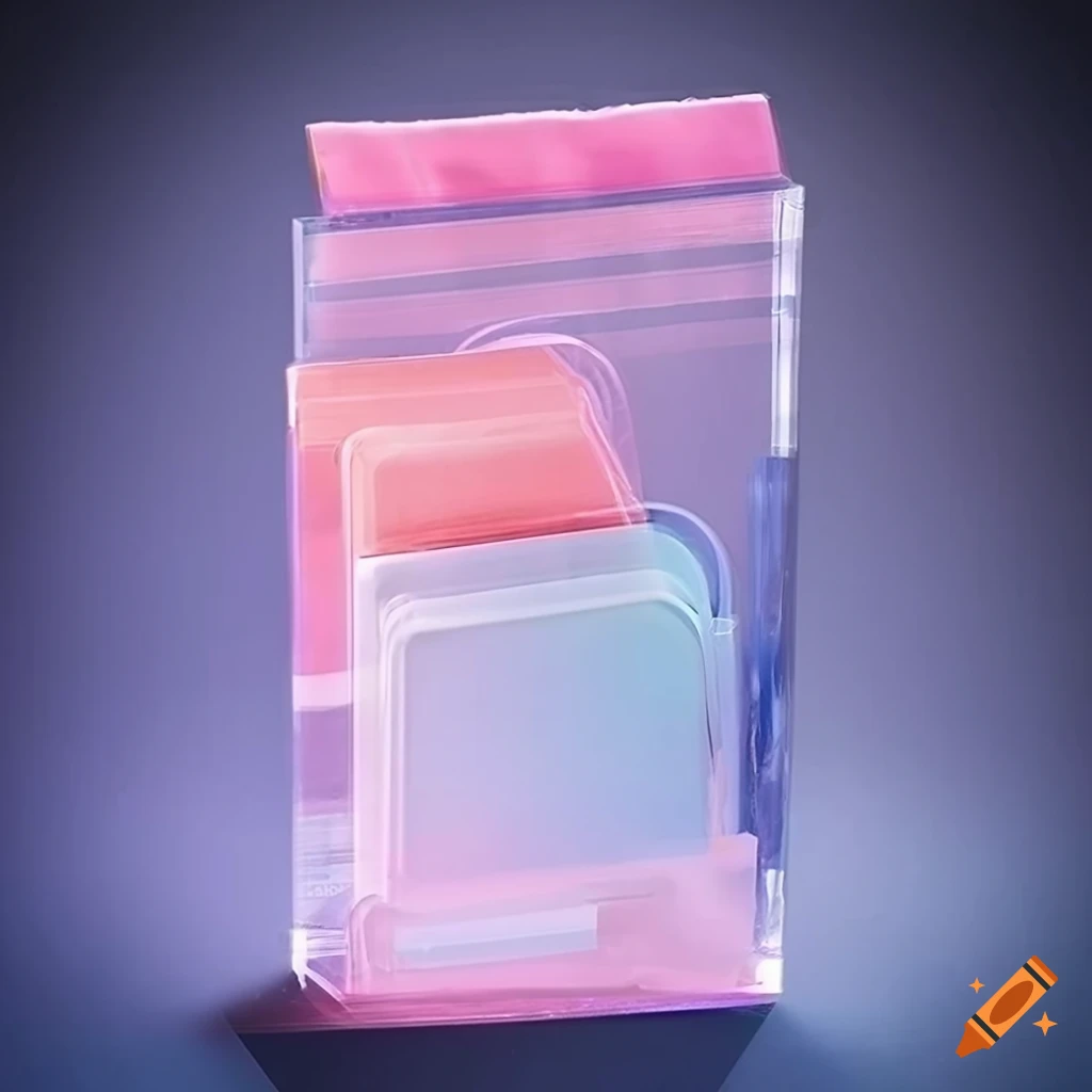 Customized transparent acrylic kanban pouch with 5 stepped slots for ...