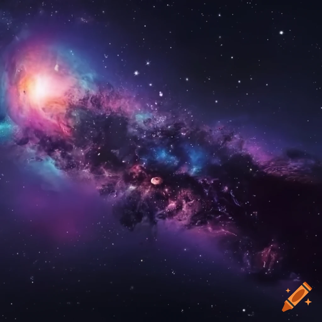 Space scenery on Craiyon