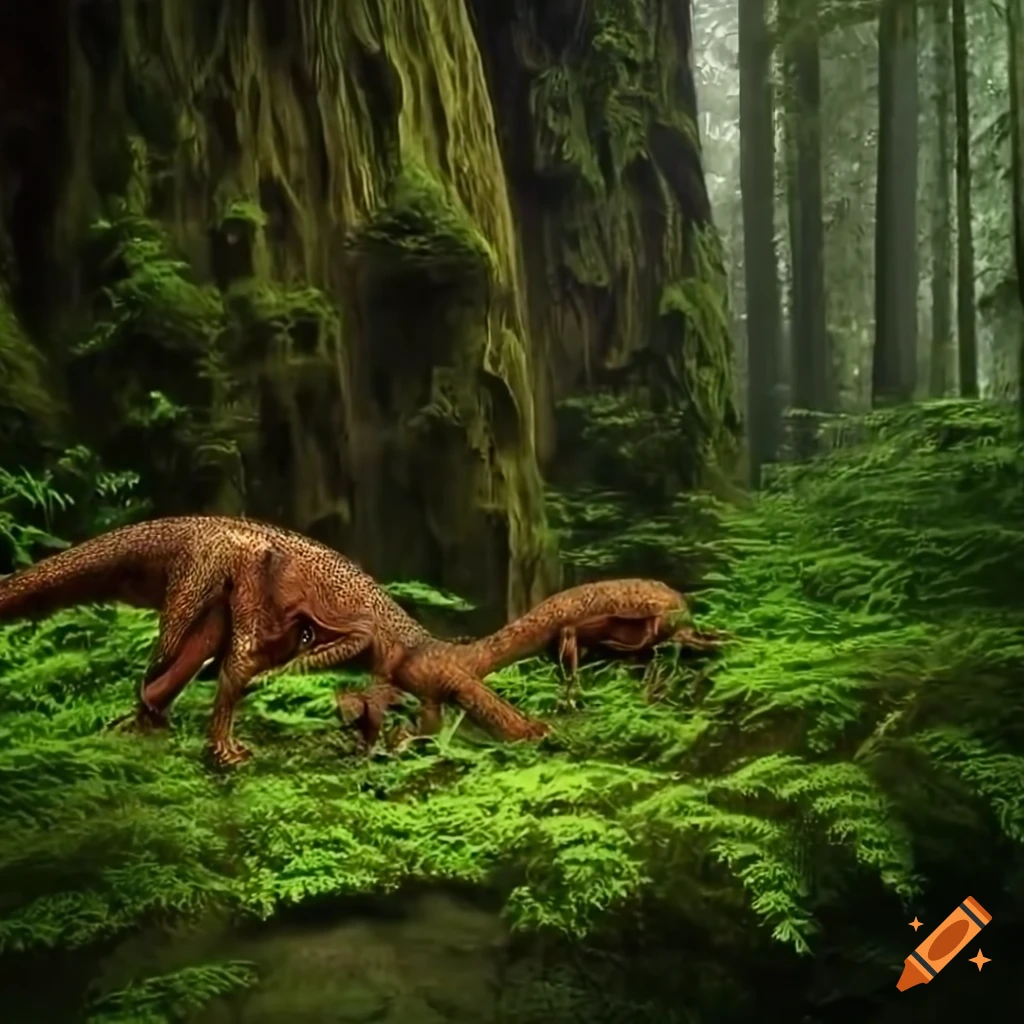 Dinosaur images created on Craiyon