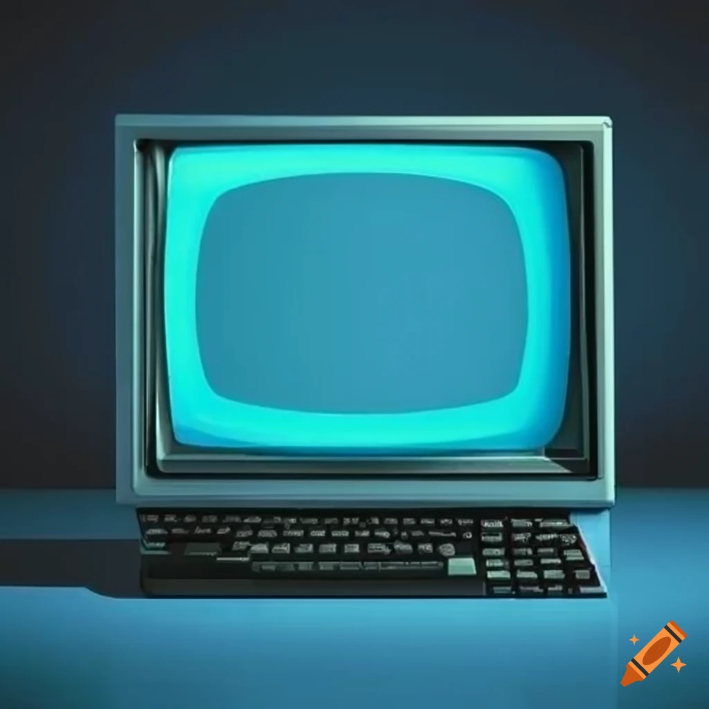 Retro computer screen on Craiyon