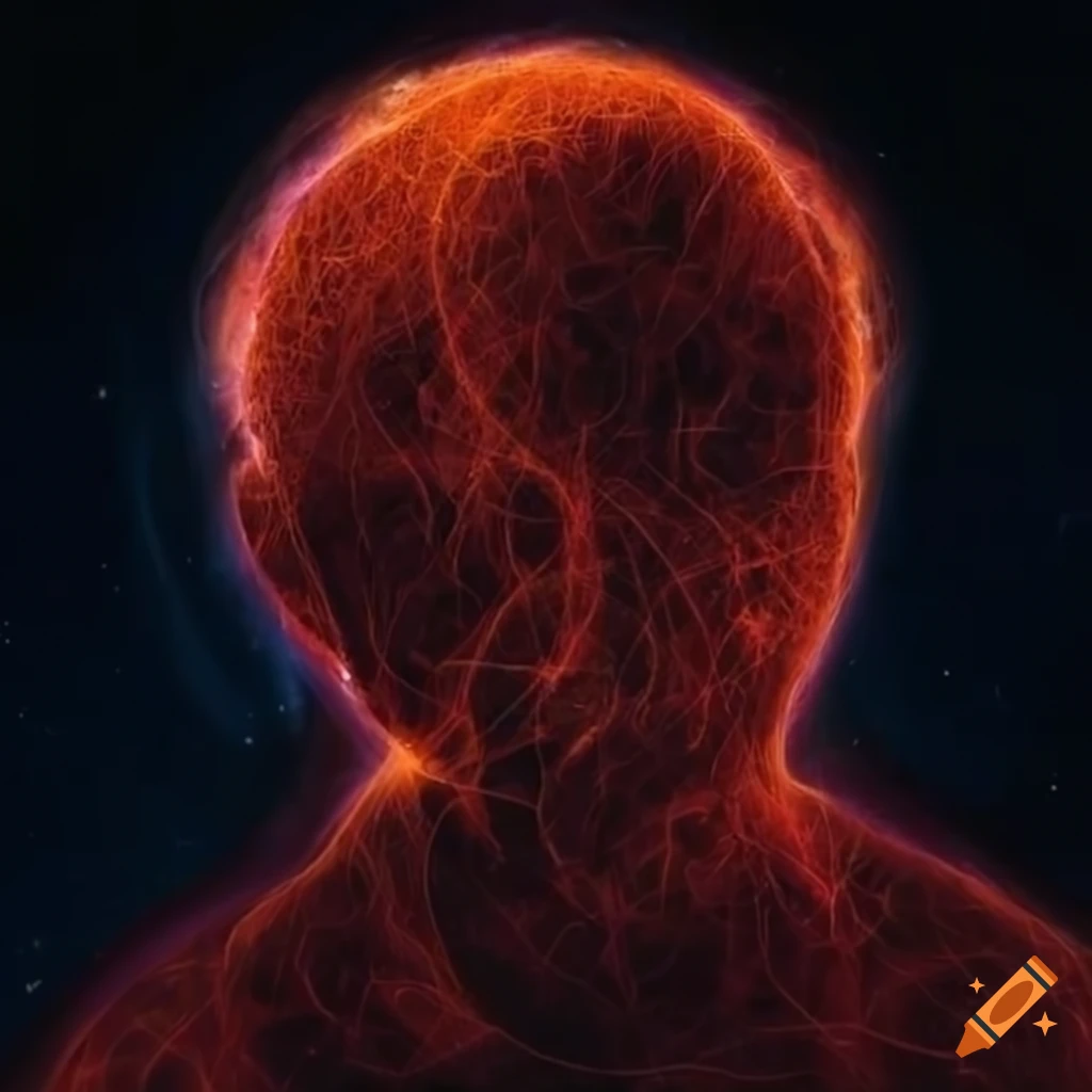 People in a four-dimensional gravitational space-time on Craiyon