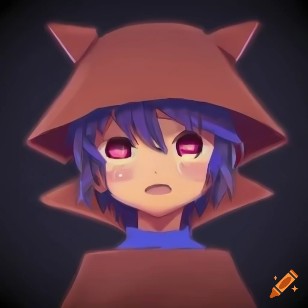 Fanart of Niko videogame protagonist in anime style with geometric ...