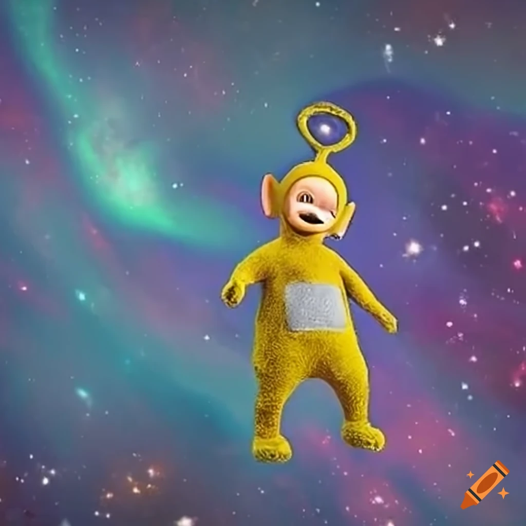 Teletubbies ready for combat in the cosmic dream war on Craiyon