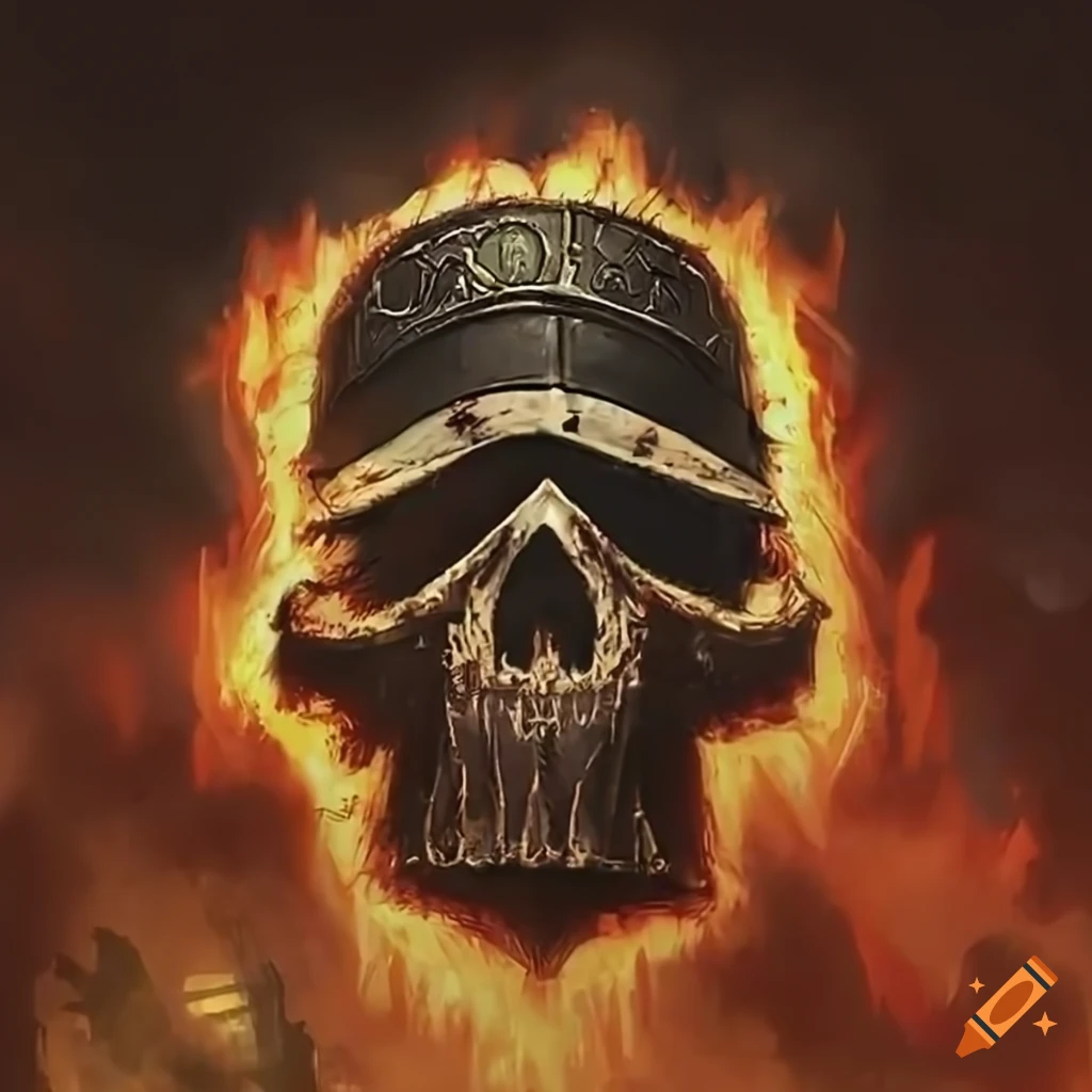 Warhammer 40k inspired logo for the Death Korps of Krieg with "Damned ...