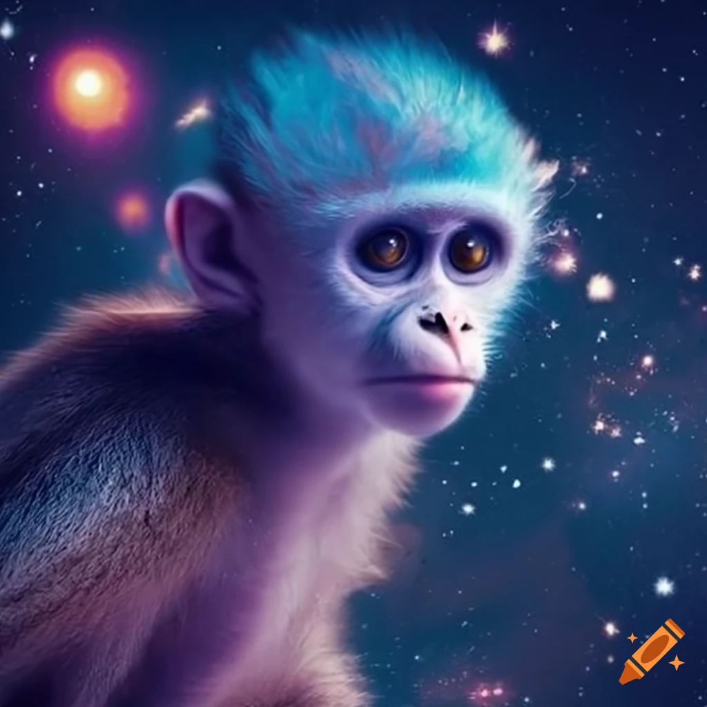 Monkeys in outer space on Craiyon
