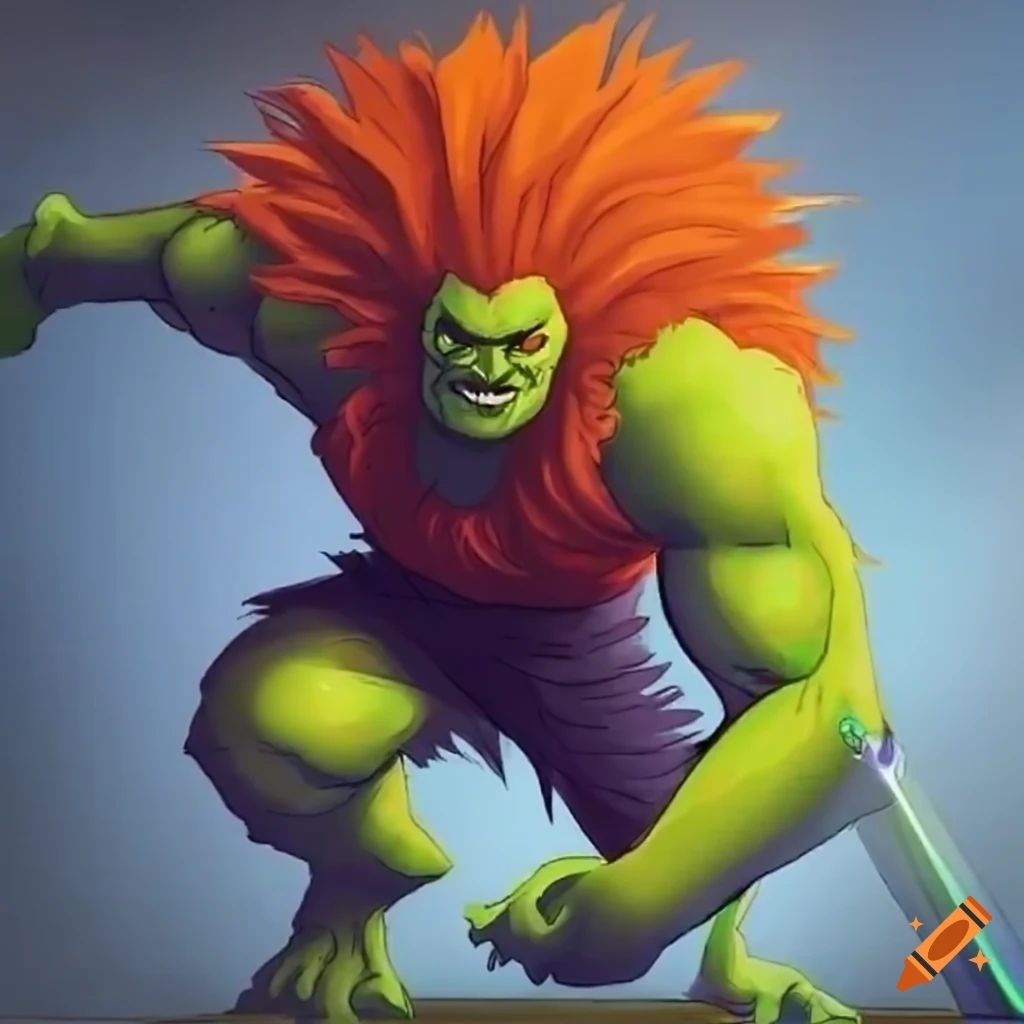 Cartoon character performing electric attack on aliens in cosmic ...
