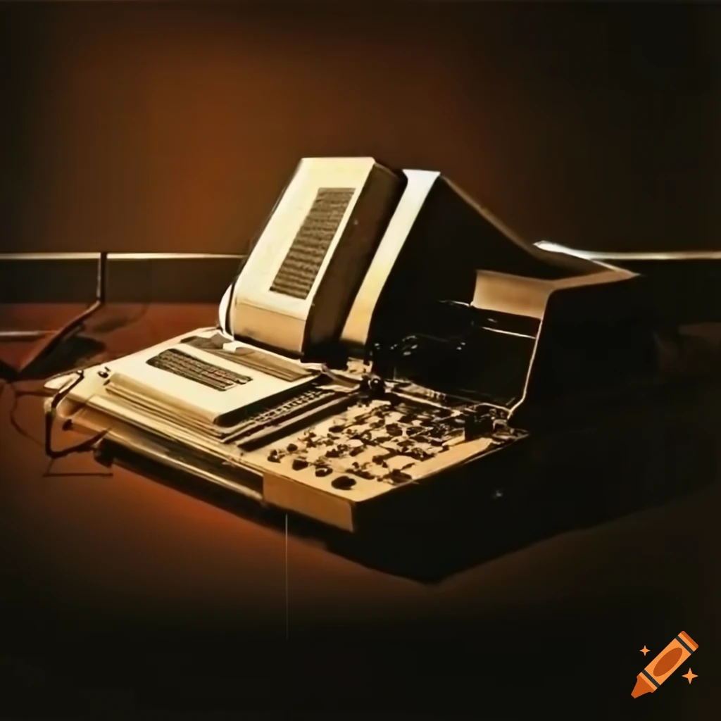 1960s development of information technology in vintage style on Craiyon