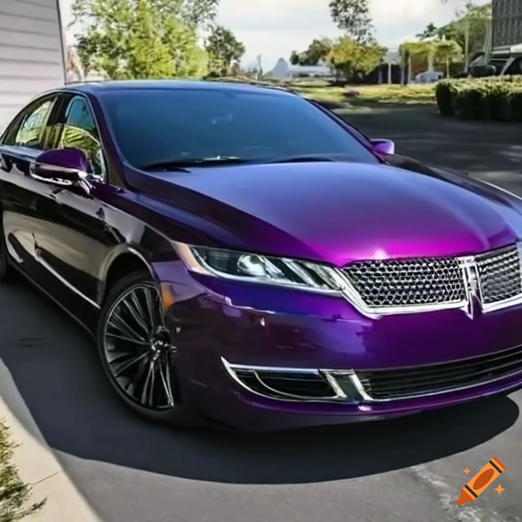 Midnight purple vinyl wrap with chrome accents on lincoln mkz 2014 on ...