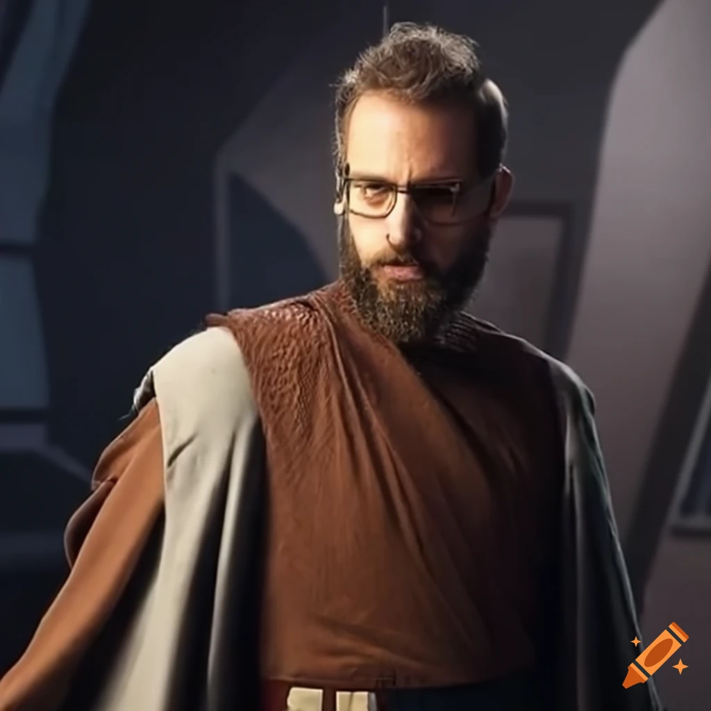 Israeli geek culture podcast hosts discussing star wars: andor on Craiyon