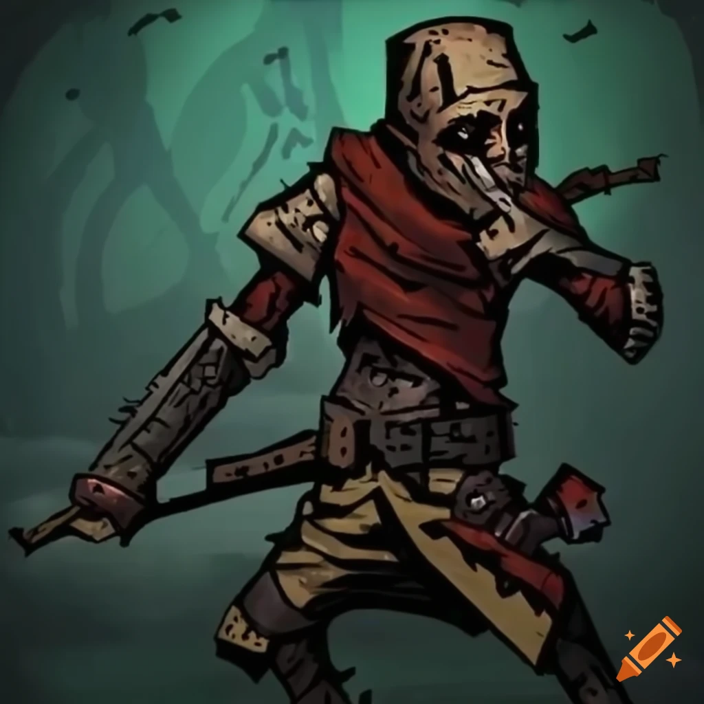 Character from Darkest Dungeon game: One-Handed Bandit on Craiyon