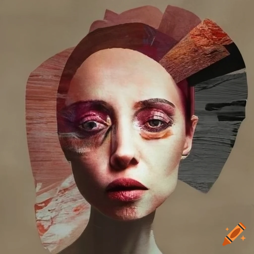 Hannah Hoch collage with photorealistic images of women and detailed ...