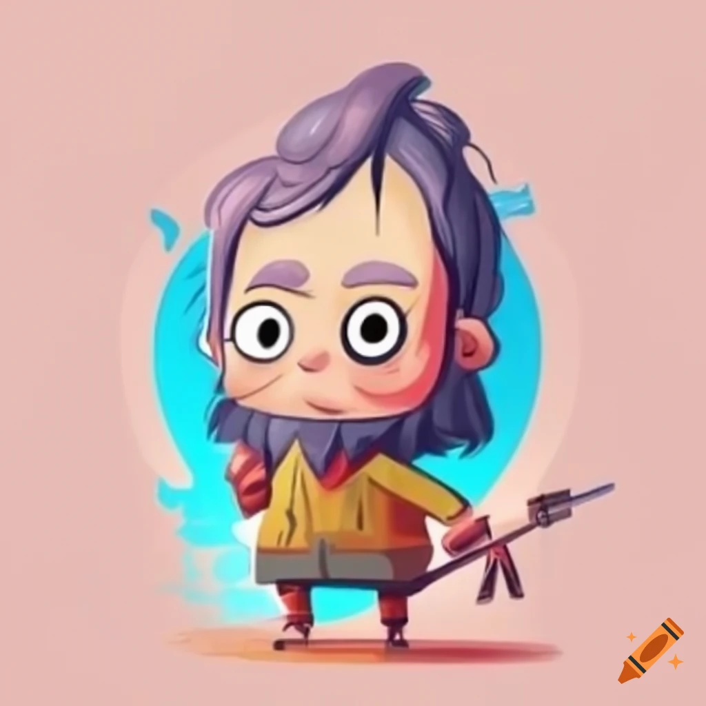 Cartoon intj character in mbti exam design on Craiyon