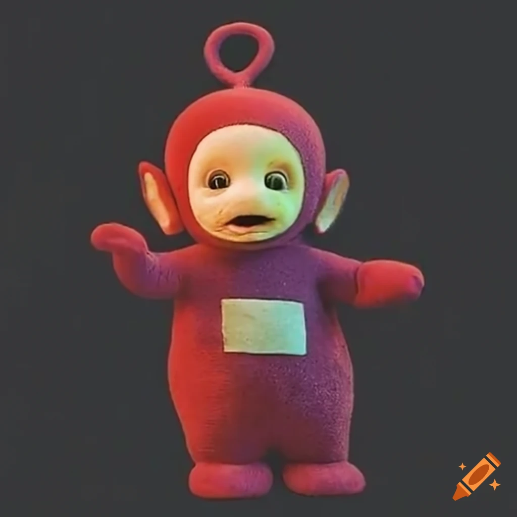 Arnold Schwarzenegger transforms into a Teletubby on Craiyon