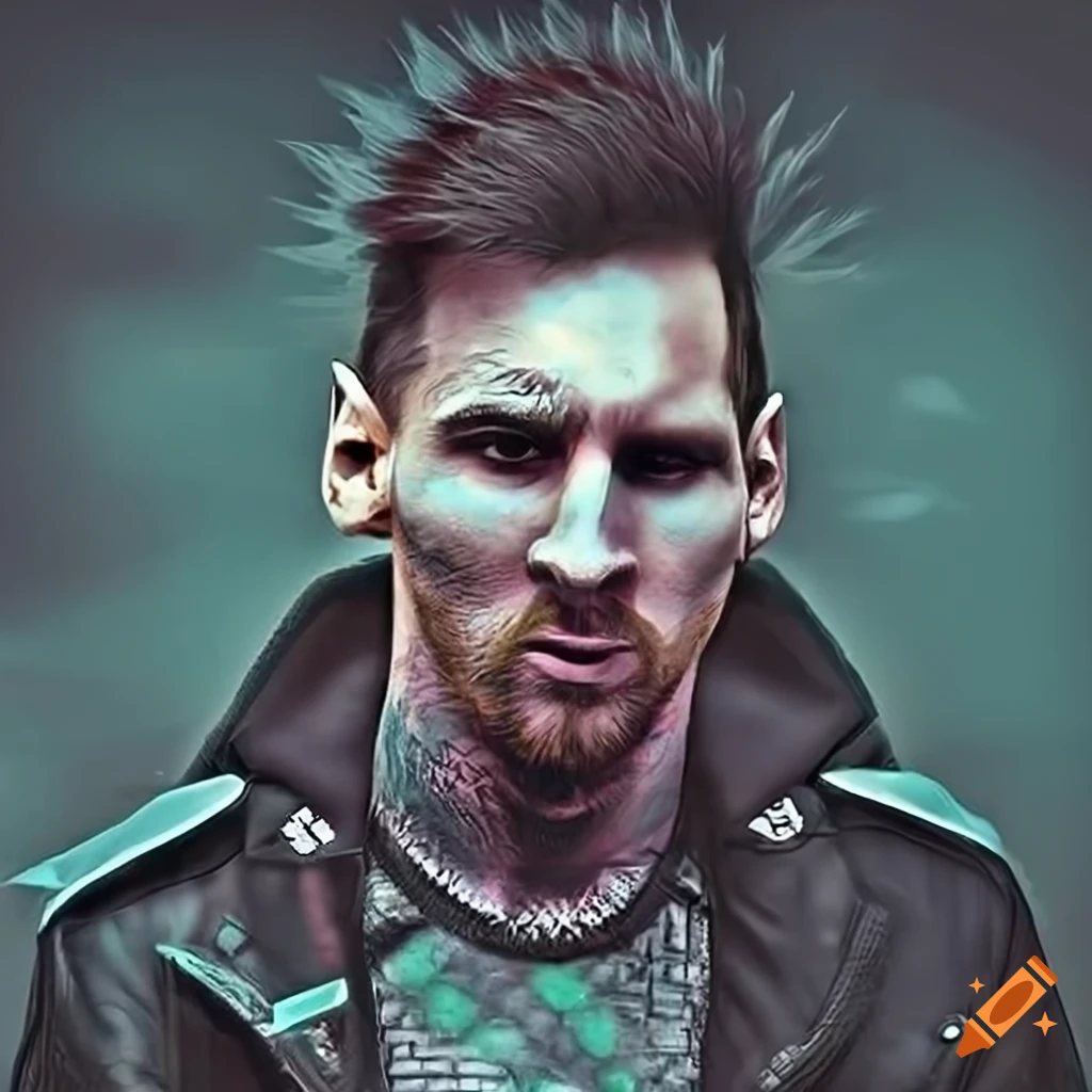 Lionel messi posing in urban modern environment on Craiyon