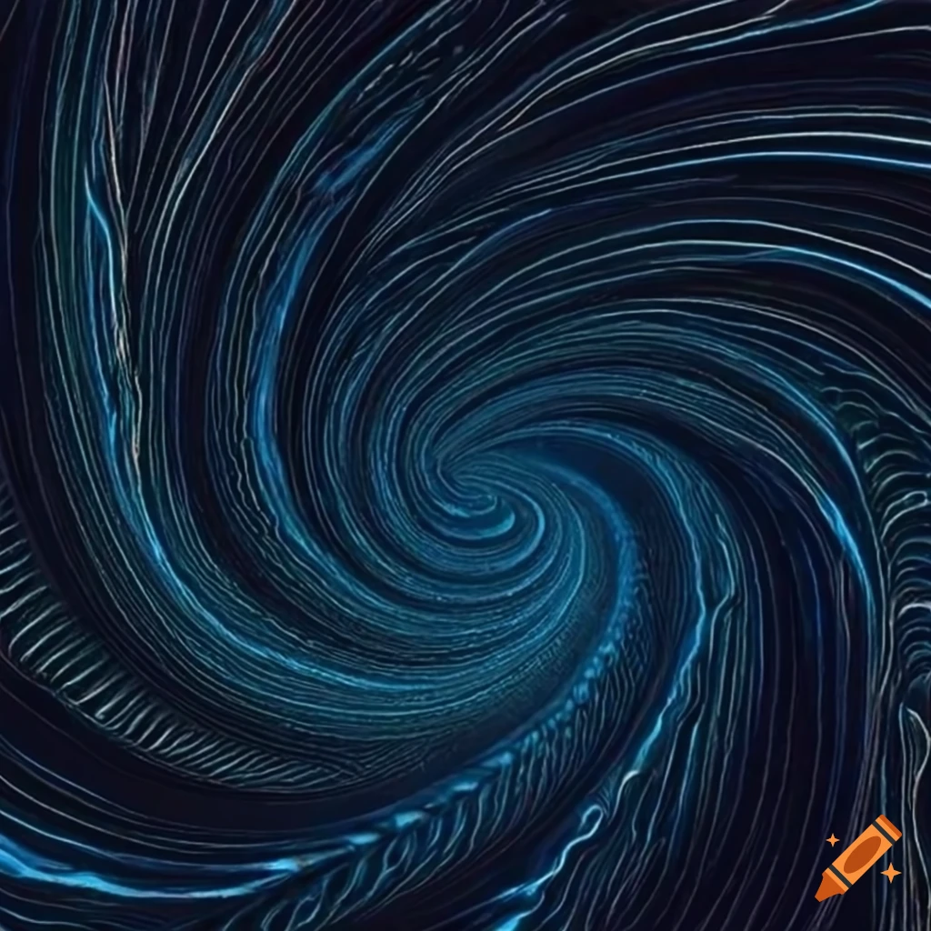 Intricate wave patterns with flowing lines and curves on Craiyon