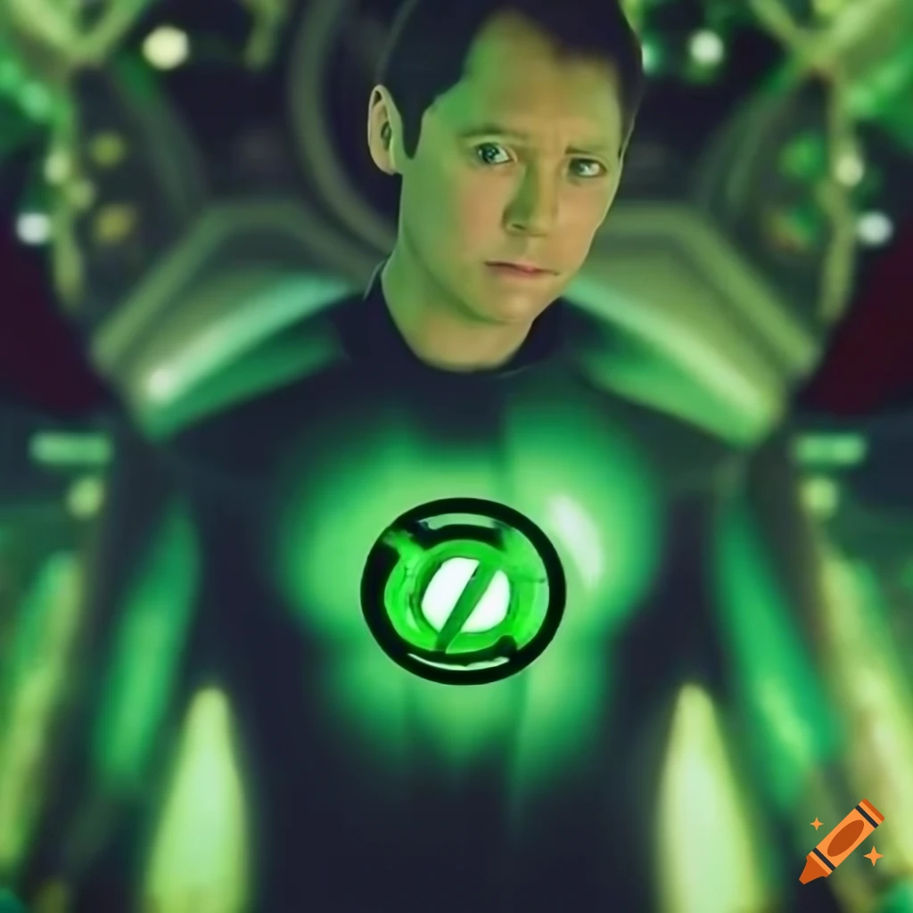 Young james spader portraying a timelord time traveler in a green ...