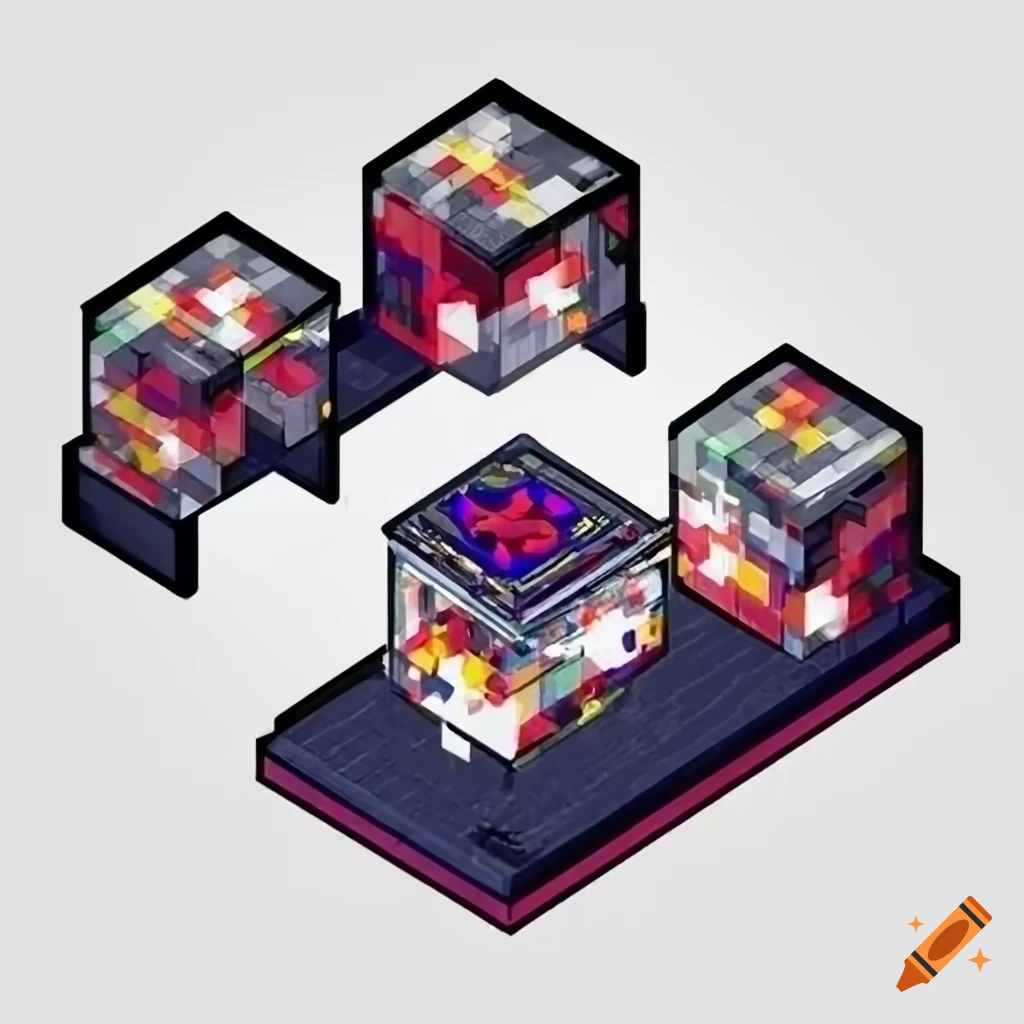 Isometric space invaders game on Craiyon