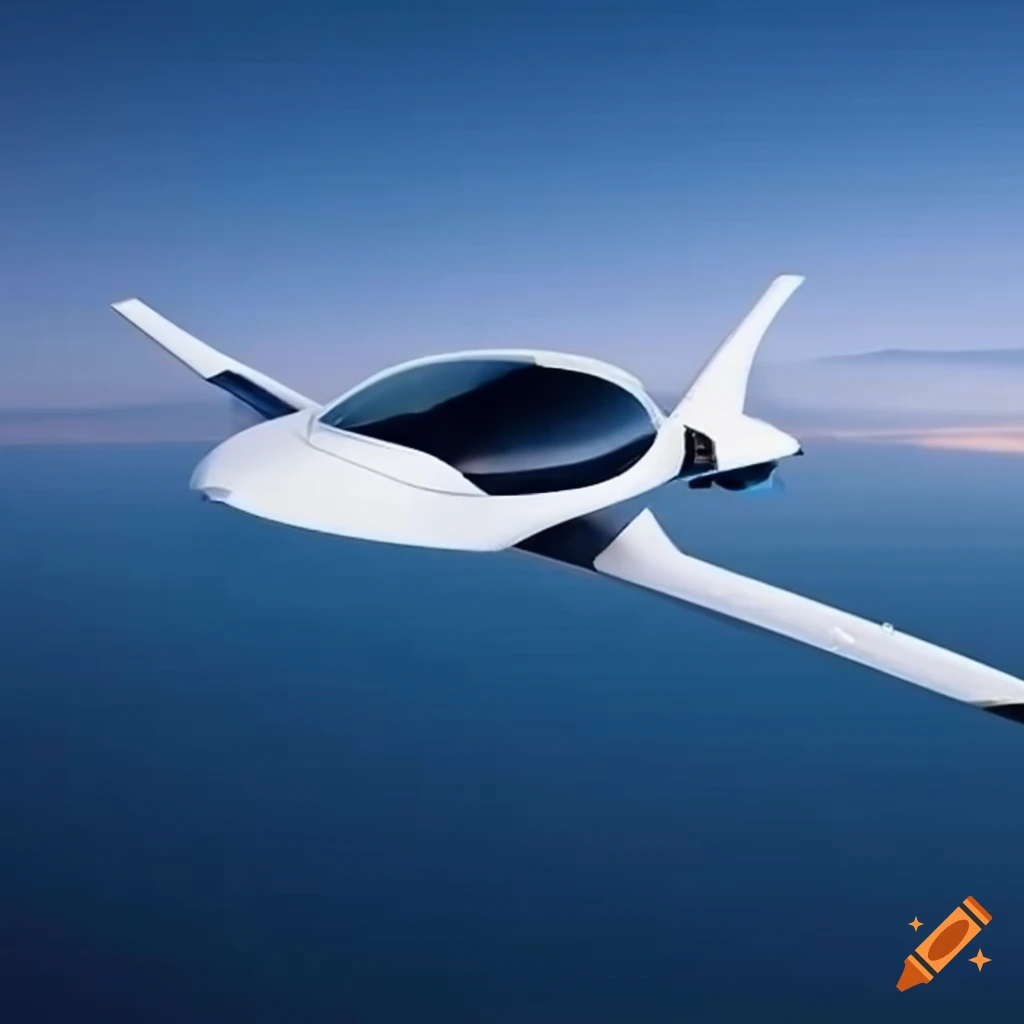 Luxurious futuristic cockpit of a high-end electric plane on Craiyon