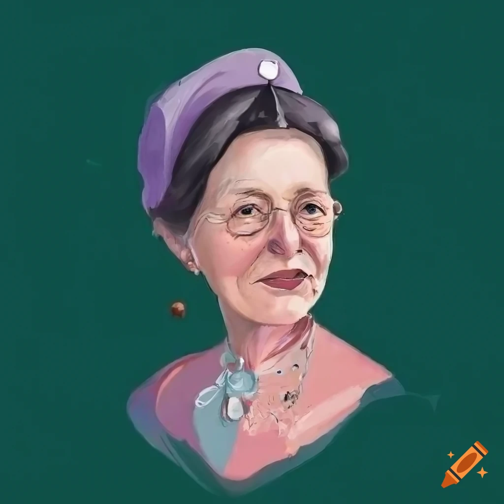 Portrait sketch of Mary Carson Breckinridge, nurse midwife on Craiyon