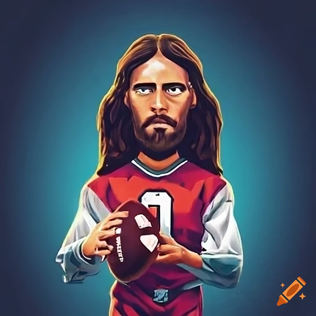 Contemporary reinterpretation of jesus christ as a football quarterback ...