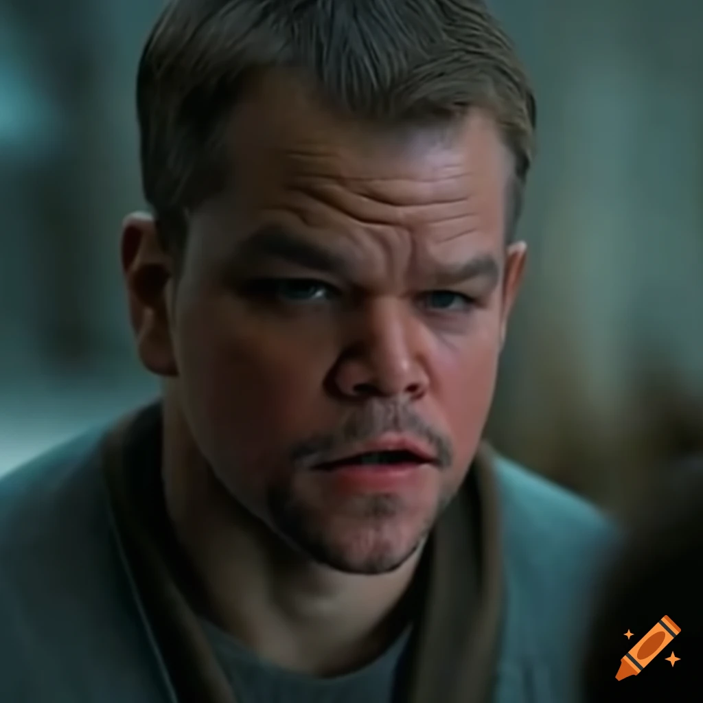 Iconic scene from the film 'Good Will Hunting' with Matt Damon on Craiyon