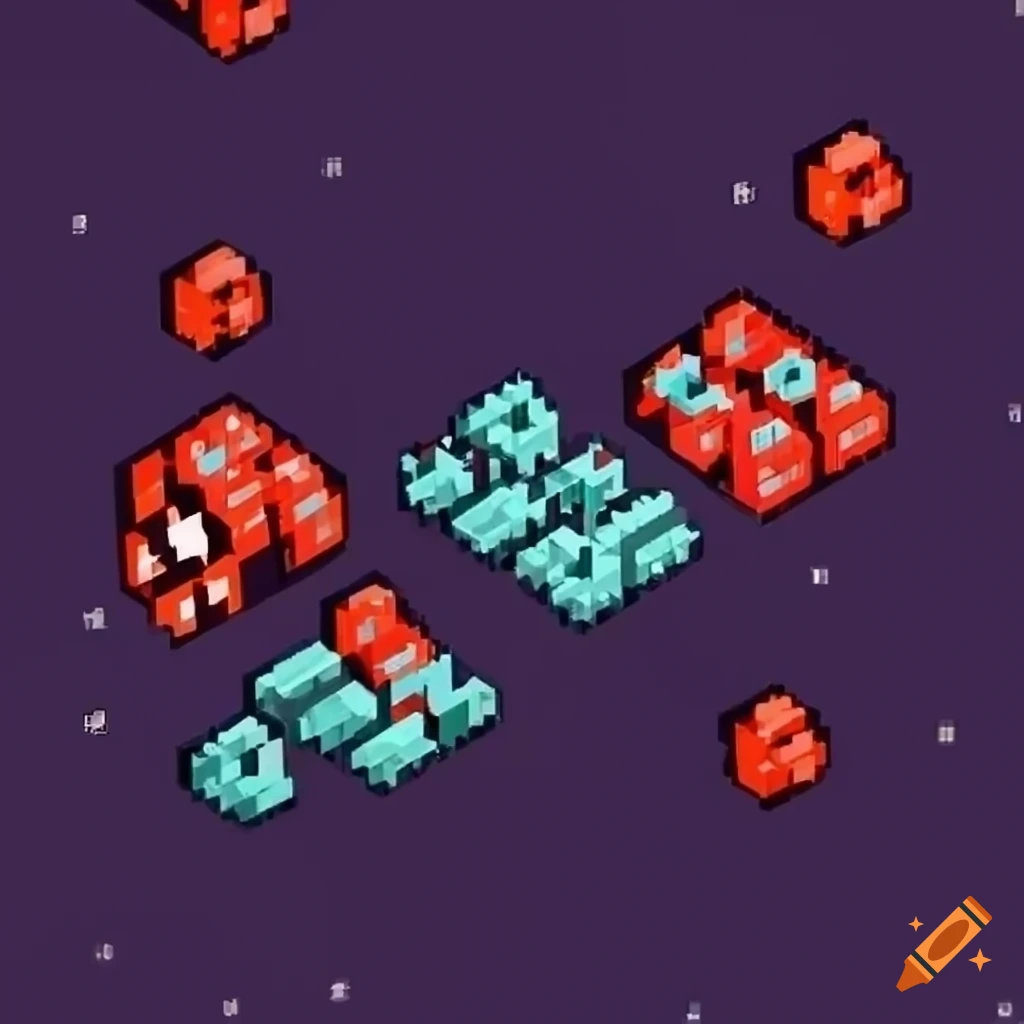 Isometric Space Invaders game on Craiyon
