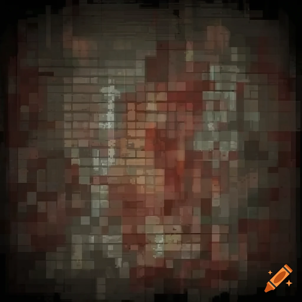 Hyper realistic 8 bit retro texture inspired by horror movies and games ...