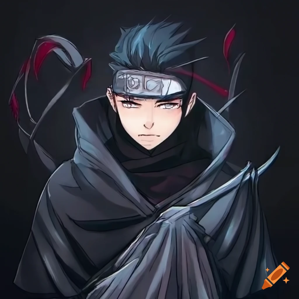 Ninja anime character design on Craiyon