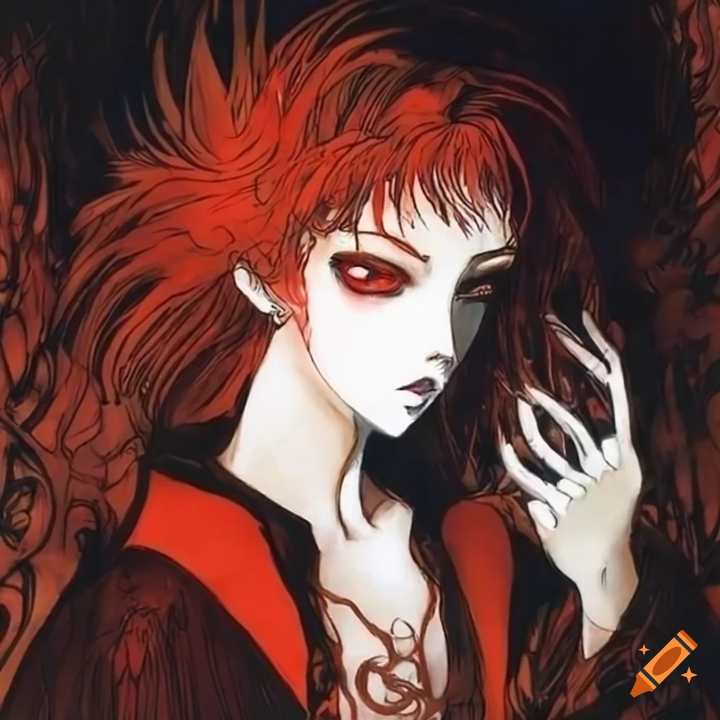 Demon potluck in the style of Yoshitaka Amano on Craiyon