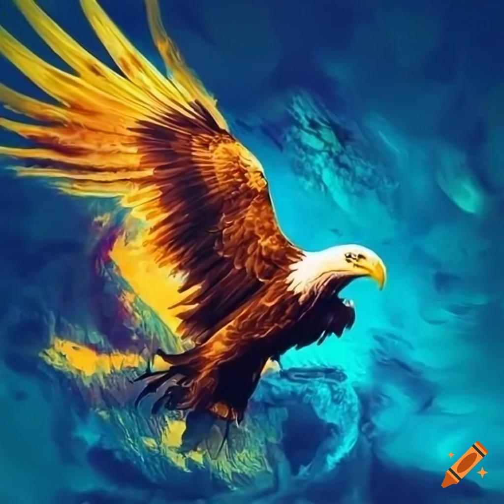 Eagles images created on Craiyon