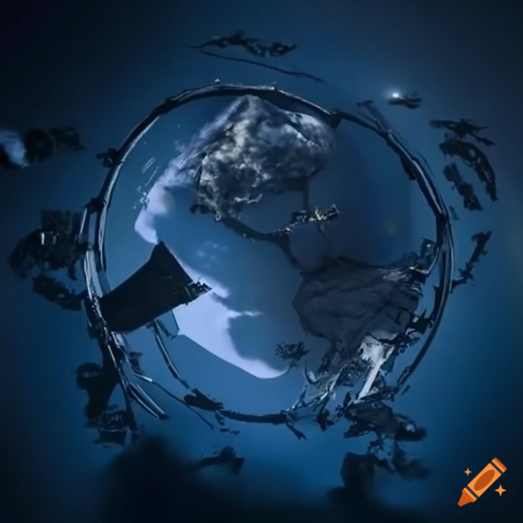 Air force and space force multi domain operations center on Craiyon