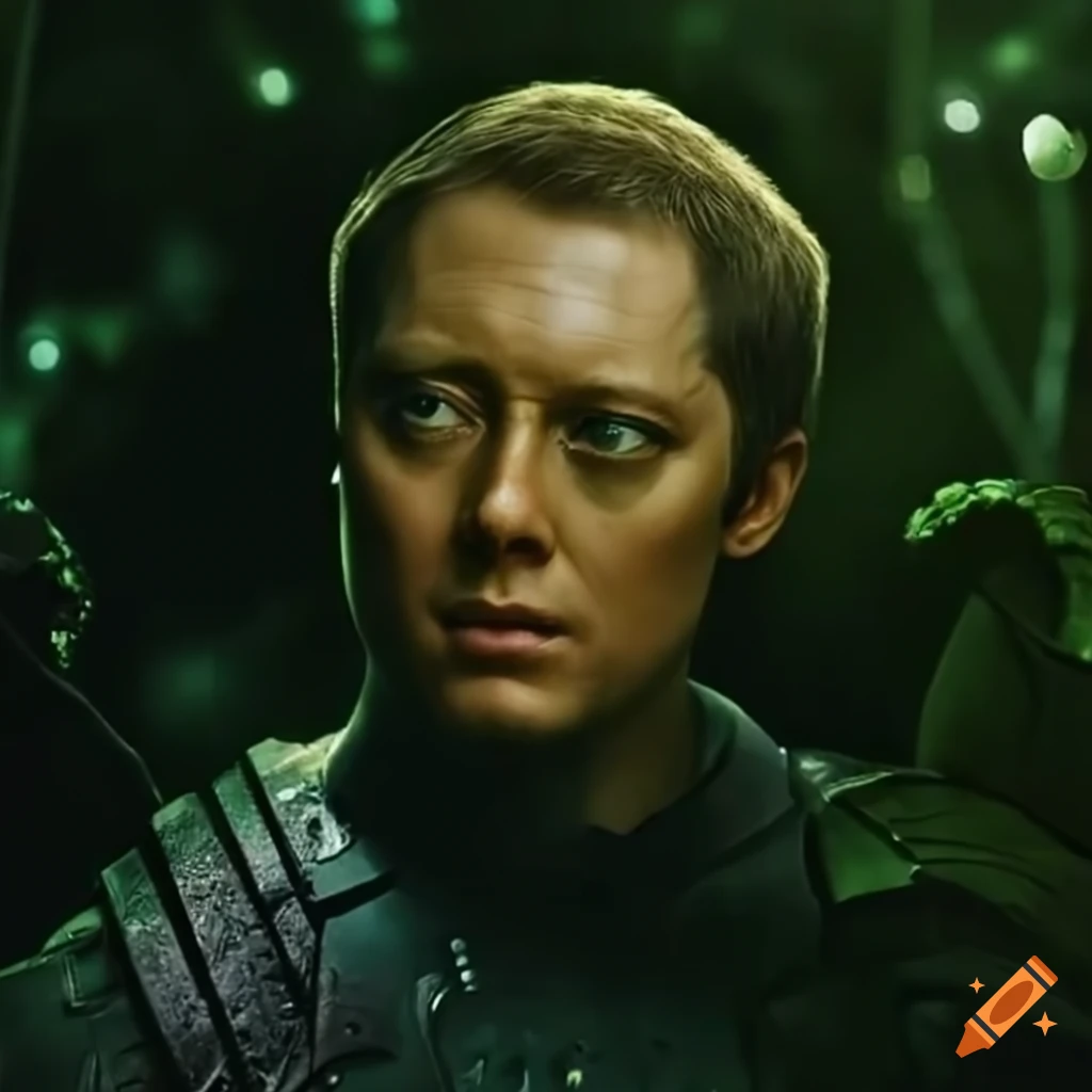 Actor portraying a new timelord dr who in a green lantern-esque suit ...