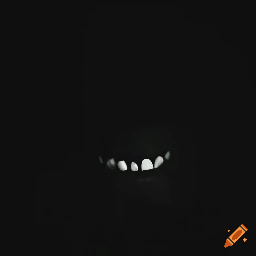 Smiling stick figure in the dark with a minimalistic design on Craiyon