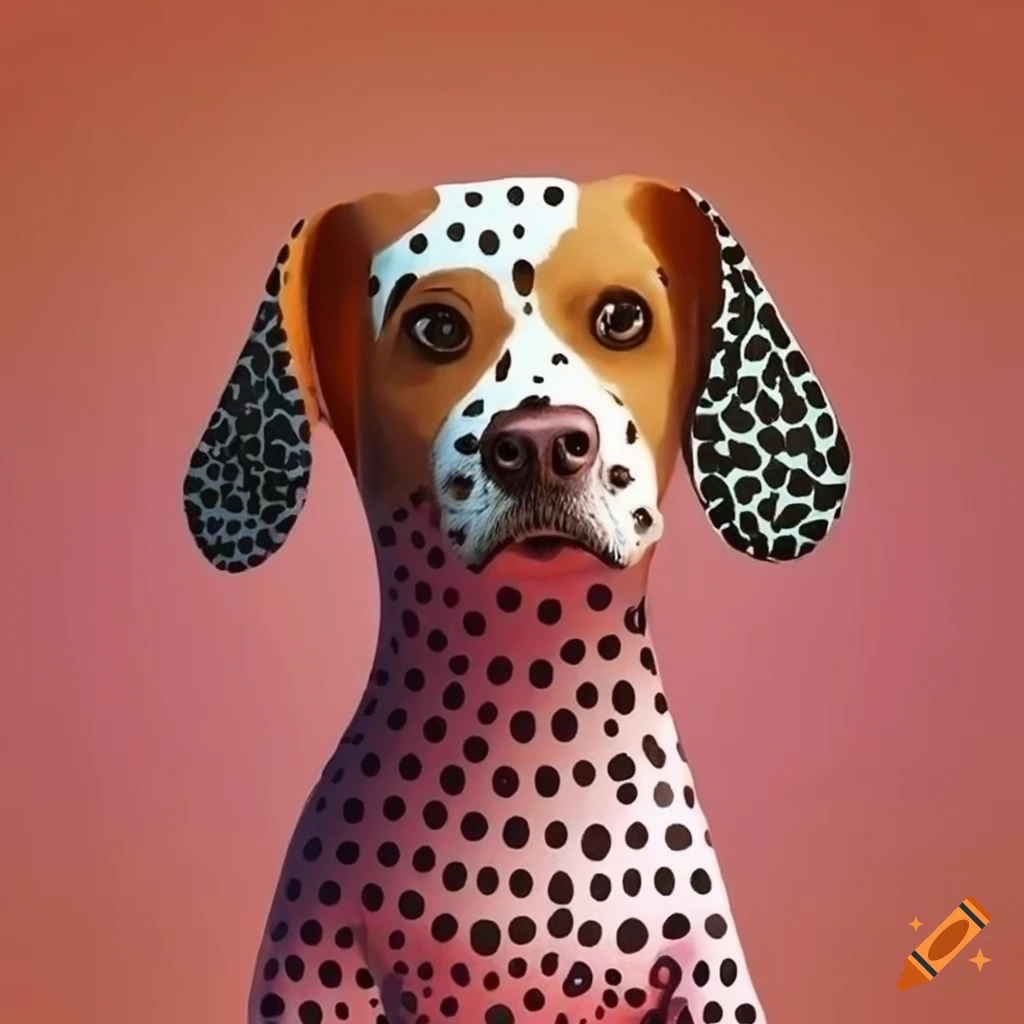 Dotted dog on Craiyon