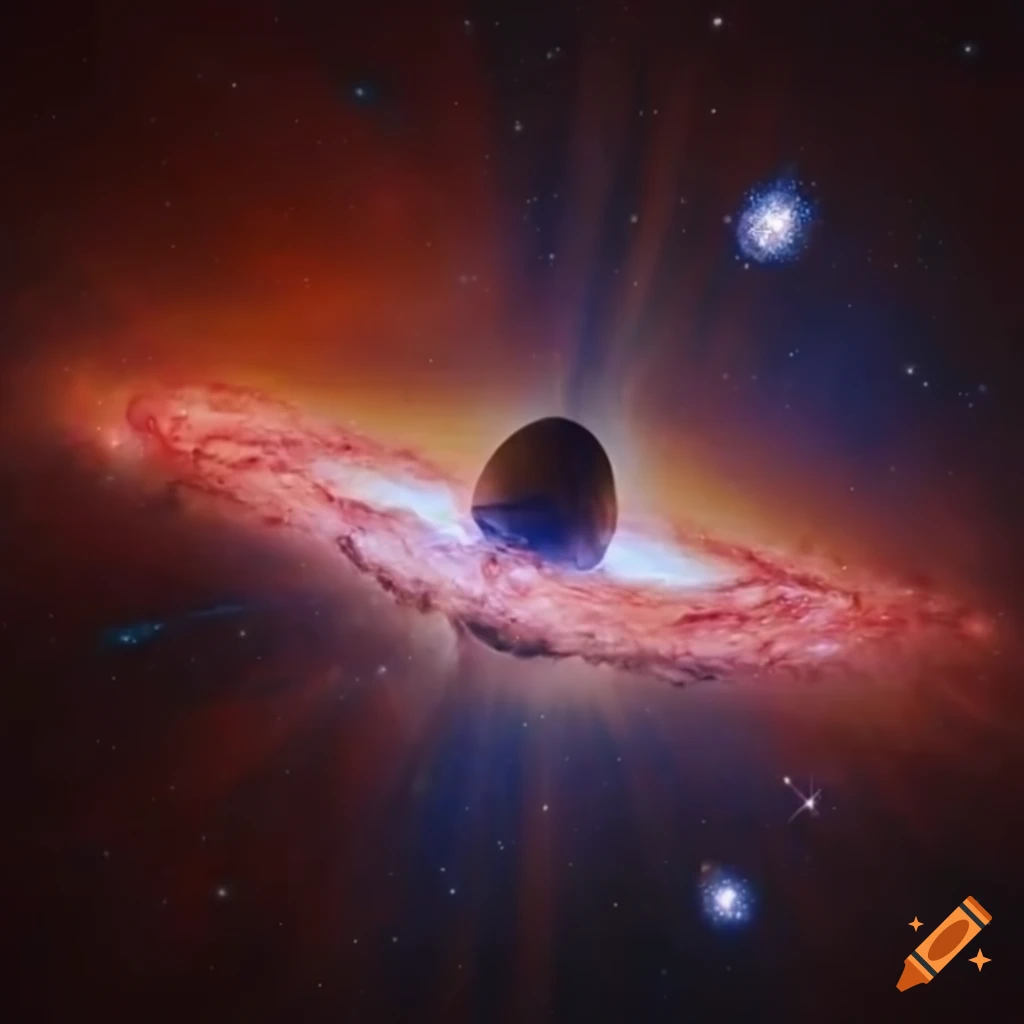 Cosmic scene depicting the big bang, galaxies forming and universe ...