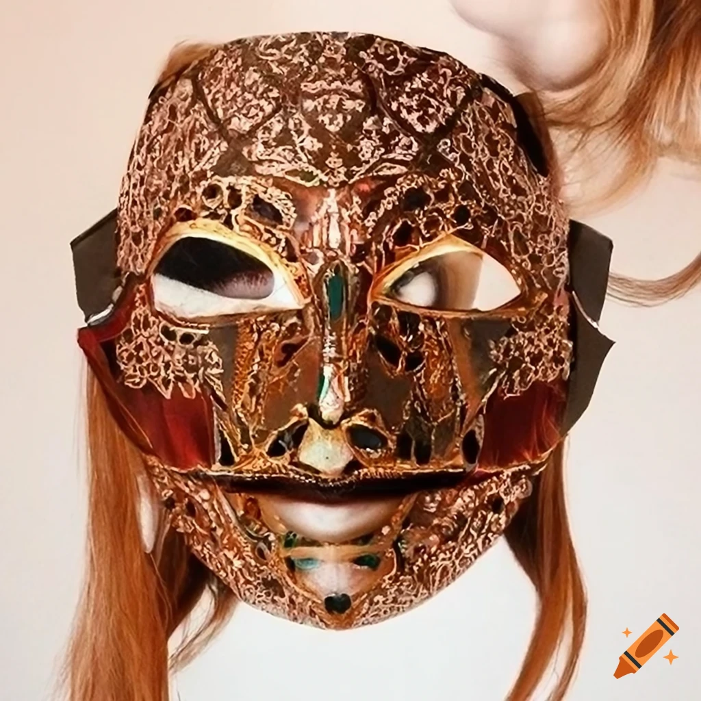 Beautiful and unique mask symbolizing various facets of personality on ...