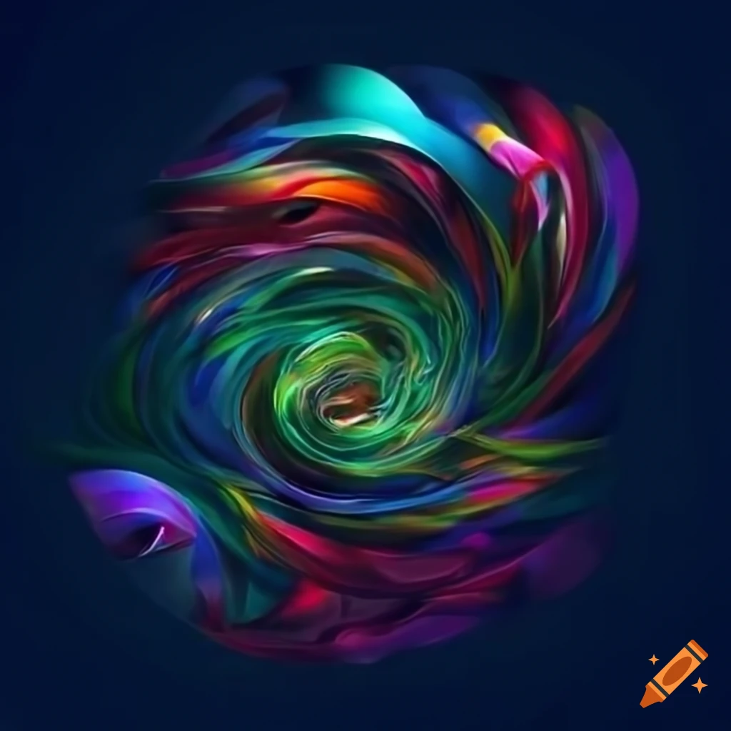 Abstract and subliminal masterpiece with colorful money theme on Craiyon