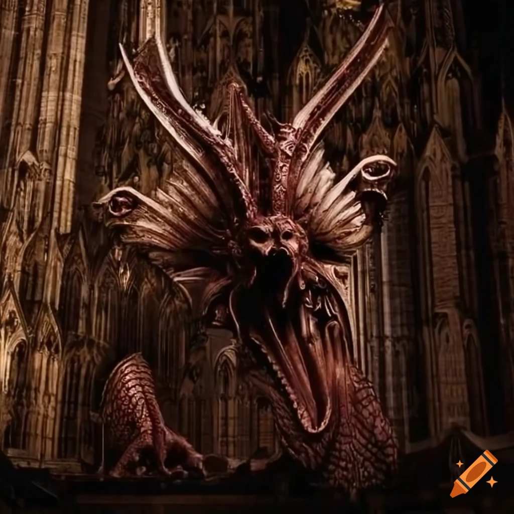 Fantasy interpretation of Cologne Cathedral as a gothic mystical ...