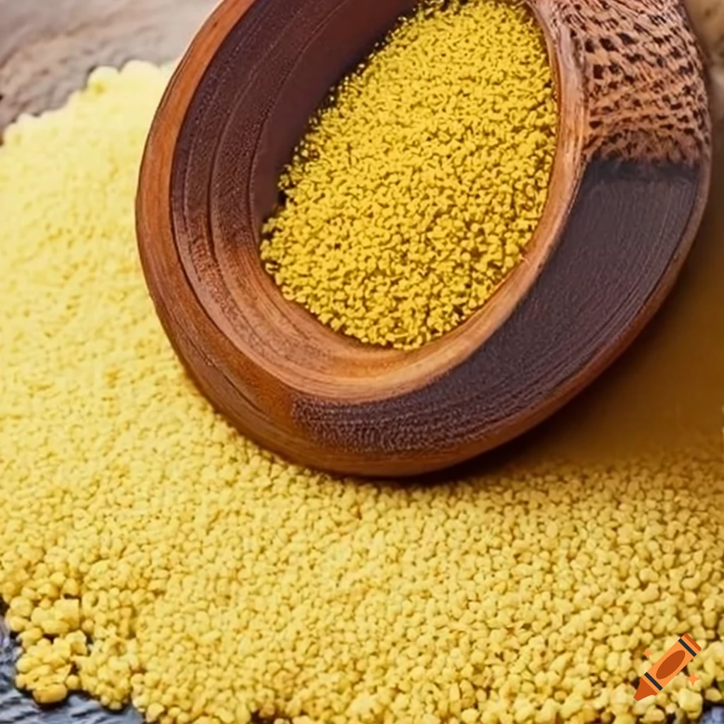 Étiquette for packaging African millet-based couscous on Craiyon