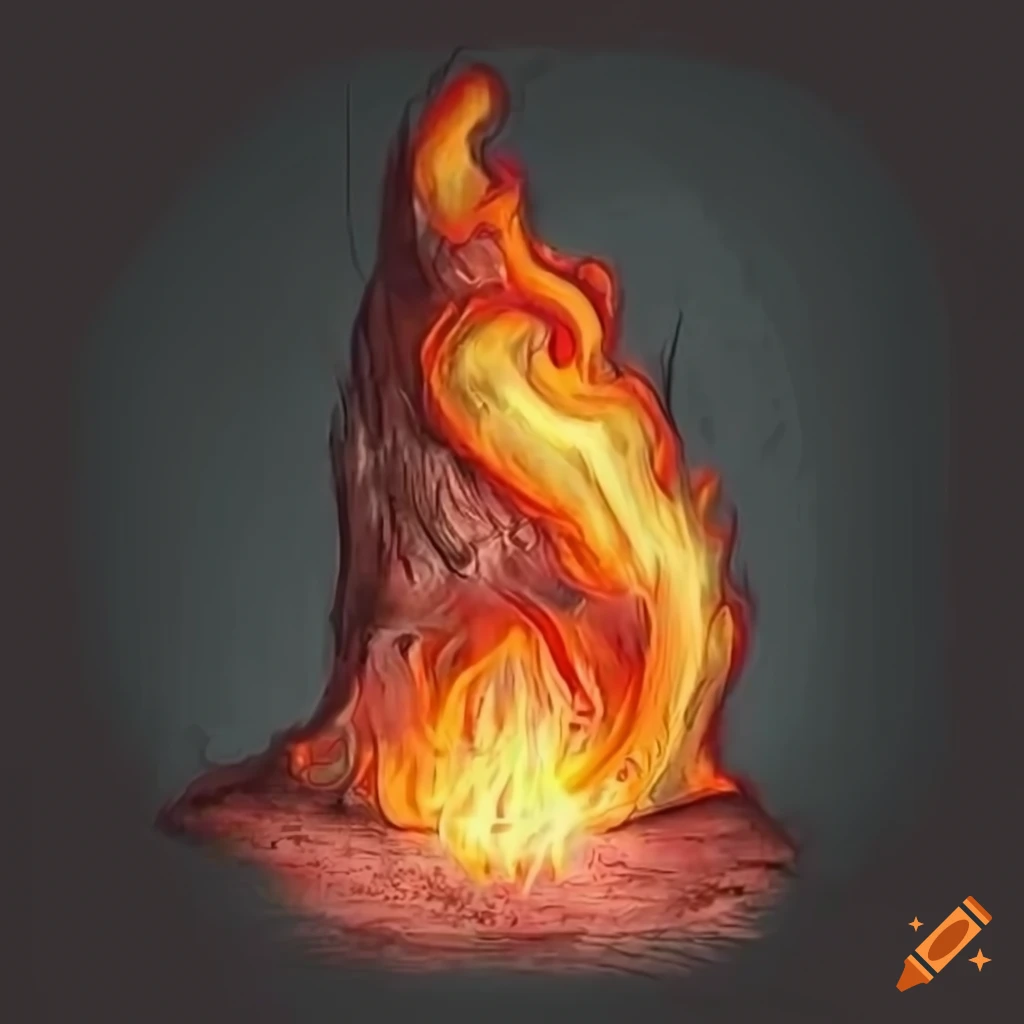 Fire image logo icon banner in a post-apocalyptic setting on Craiyon