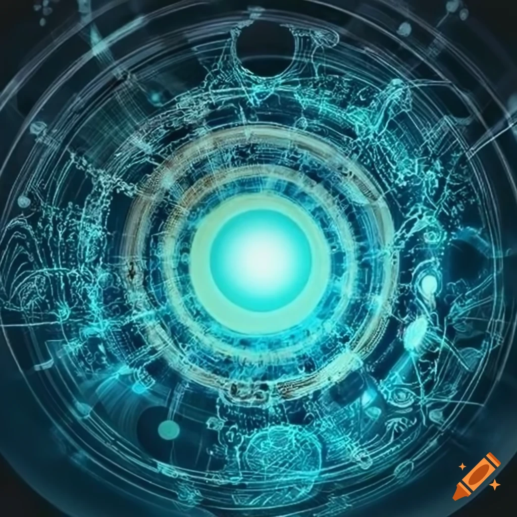 Infographic with interconnected circles in a clean art style on Craiyon