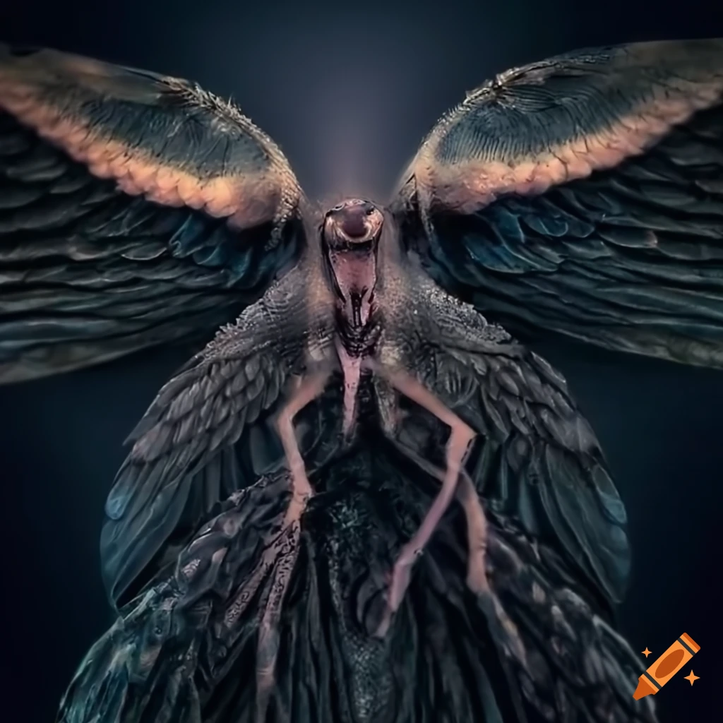 Biblically accurate angel with six sets of wings and hundreds of eyes ...