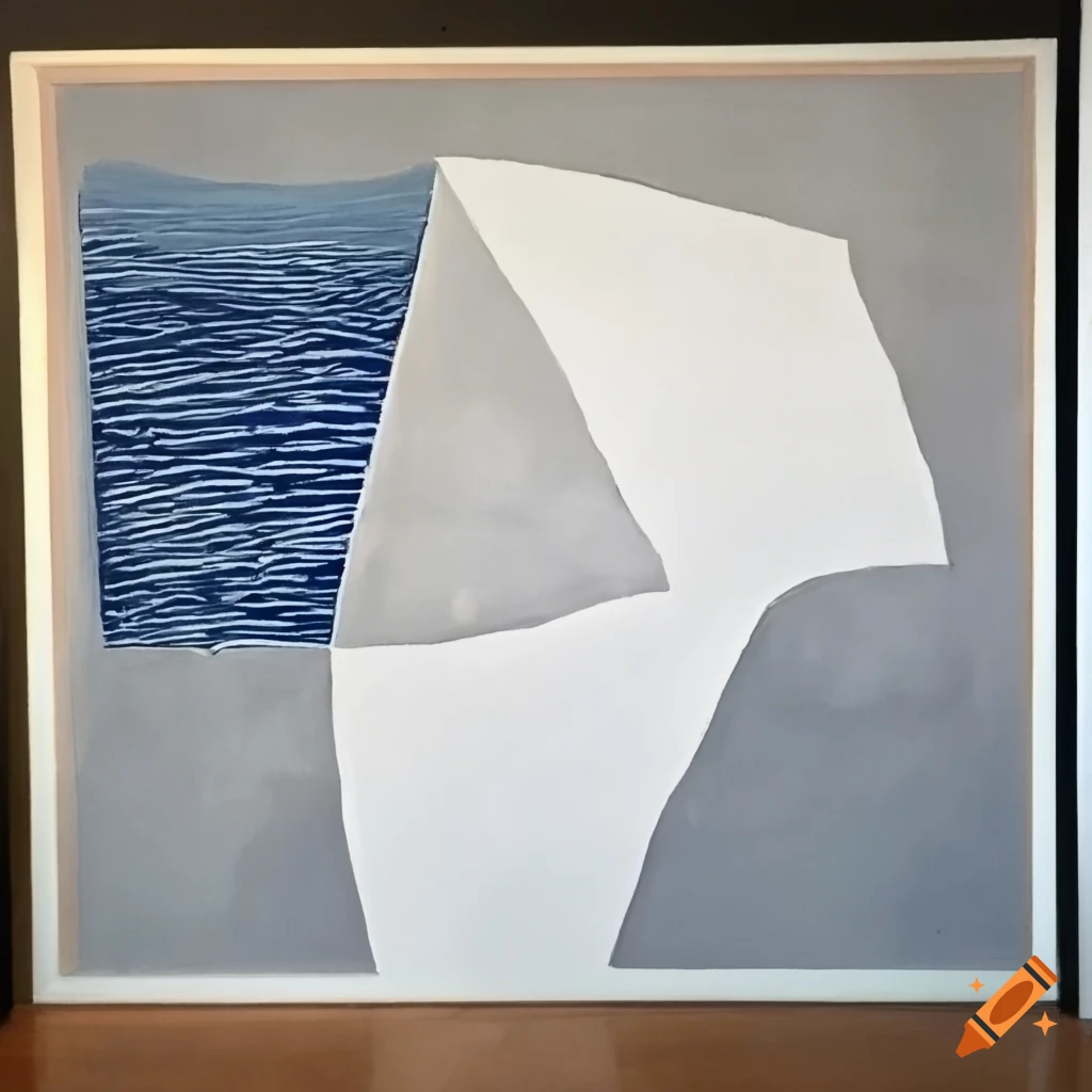 Special-shaped spatial structure inspired white landscape painting ...