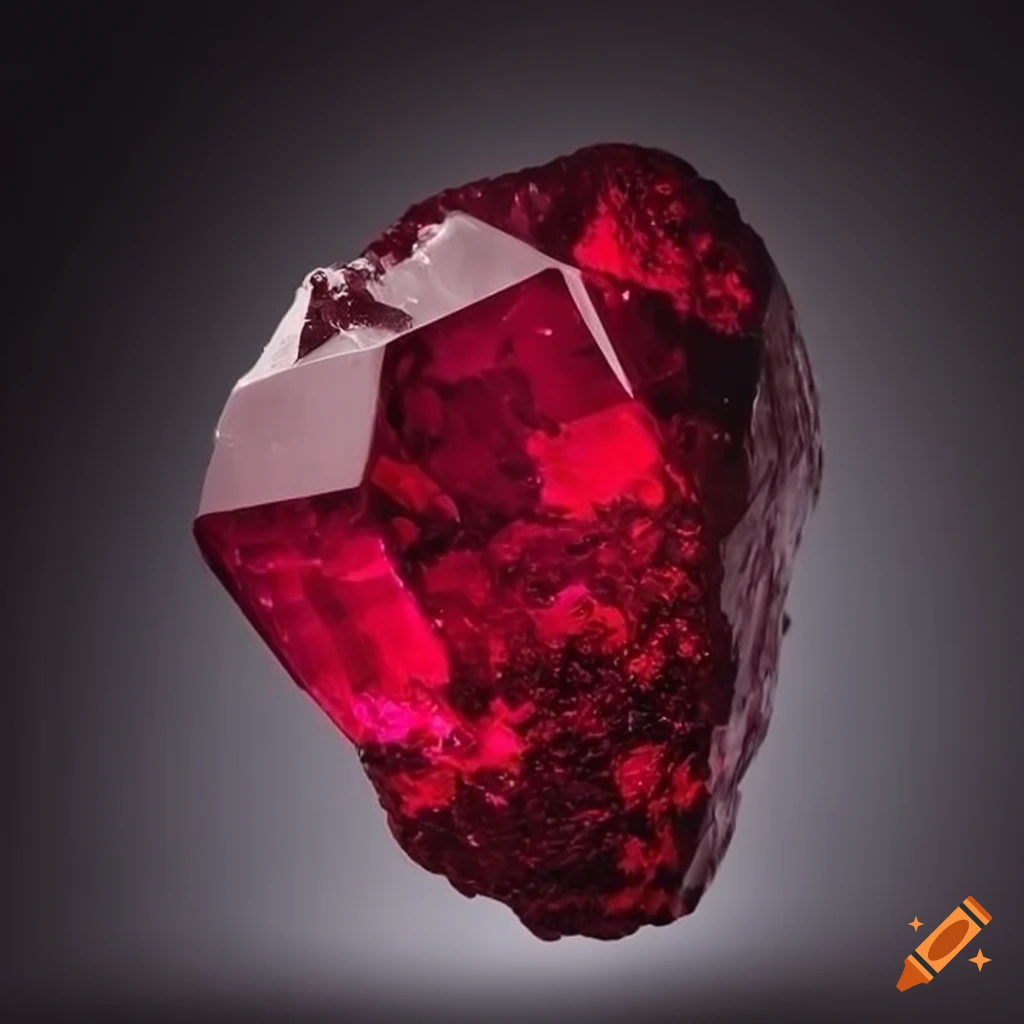 Ruby crystal on Craiyon
