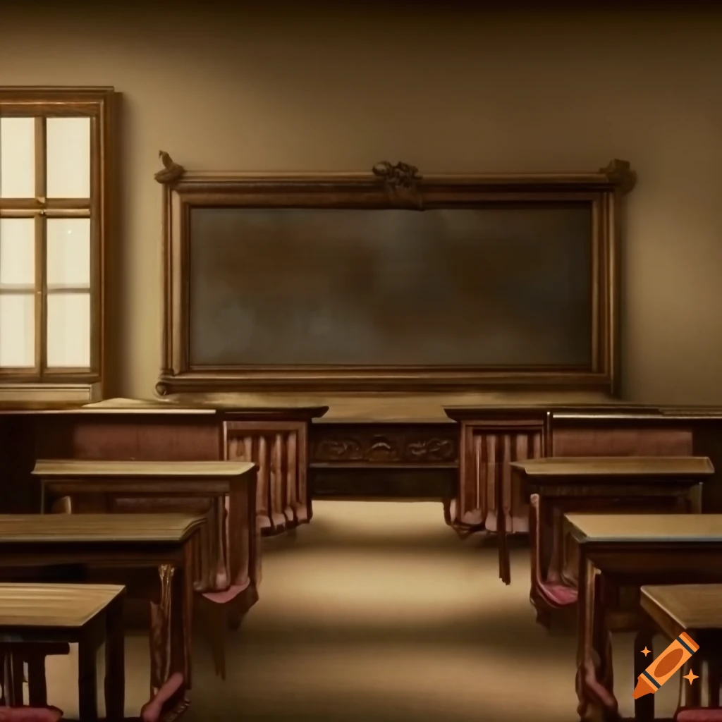 Victorian classroom interior on Craiyon
