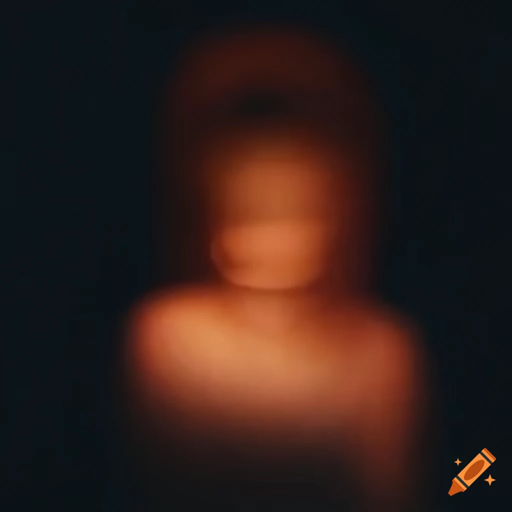 Blurry head on pillow on Craiyon