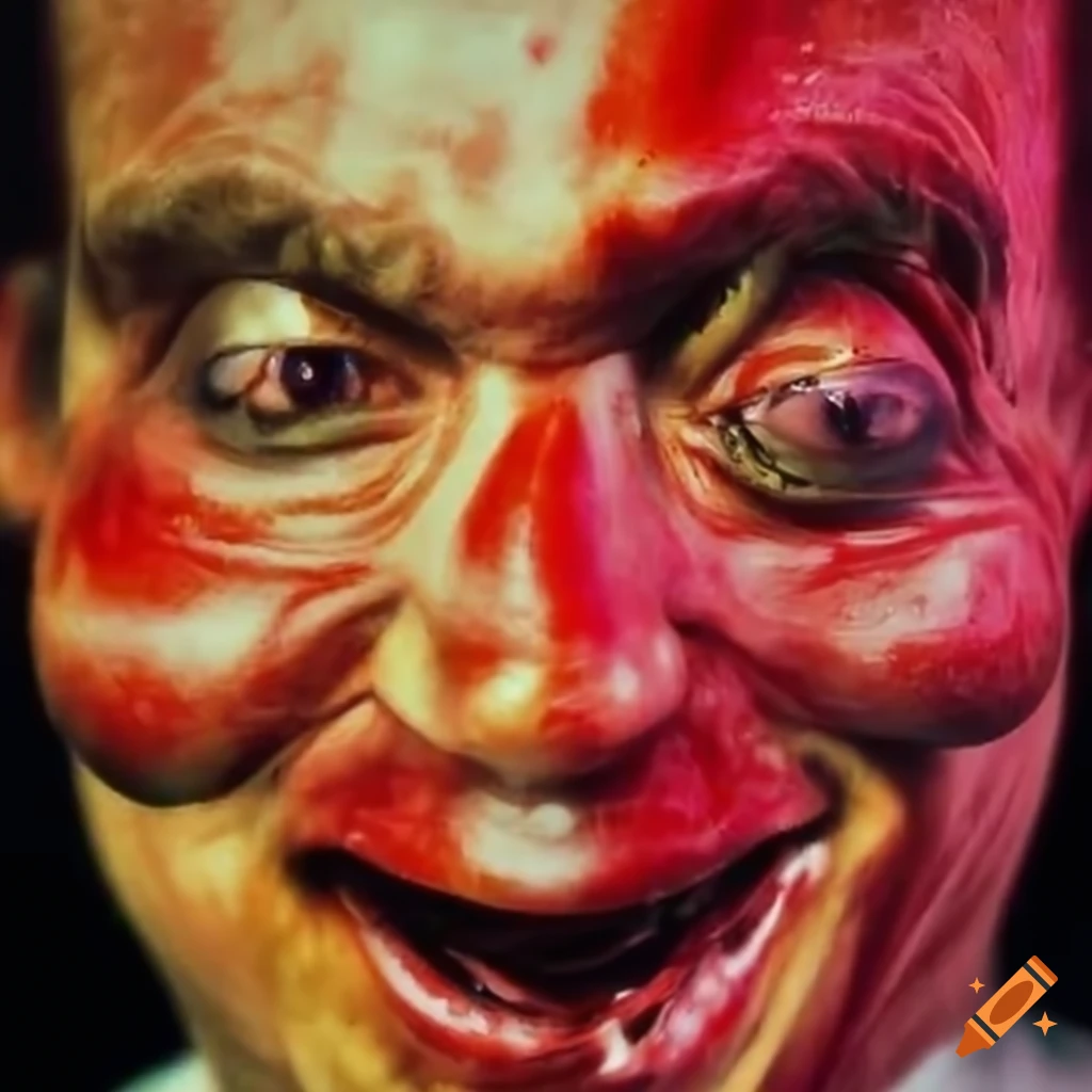 Candy-Man smiling in a cinematic close-up shot on Craiyon