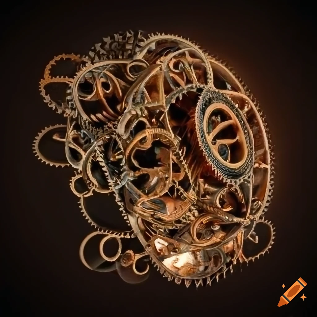 Close-up of intricate gears and wires symbolizing an organized mind on ...